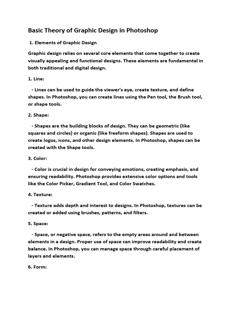 Basic Theory of Graphic Design | PDF