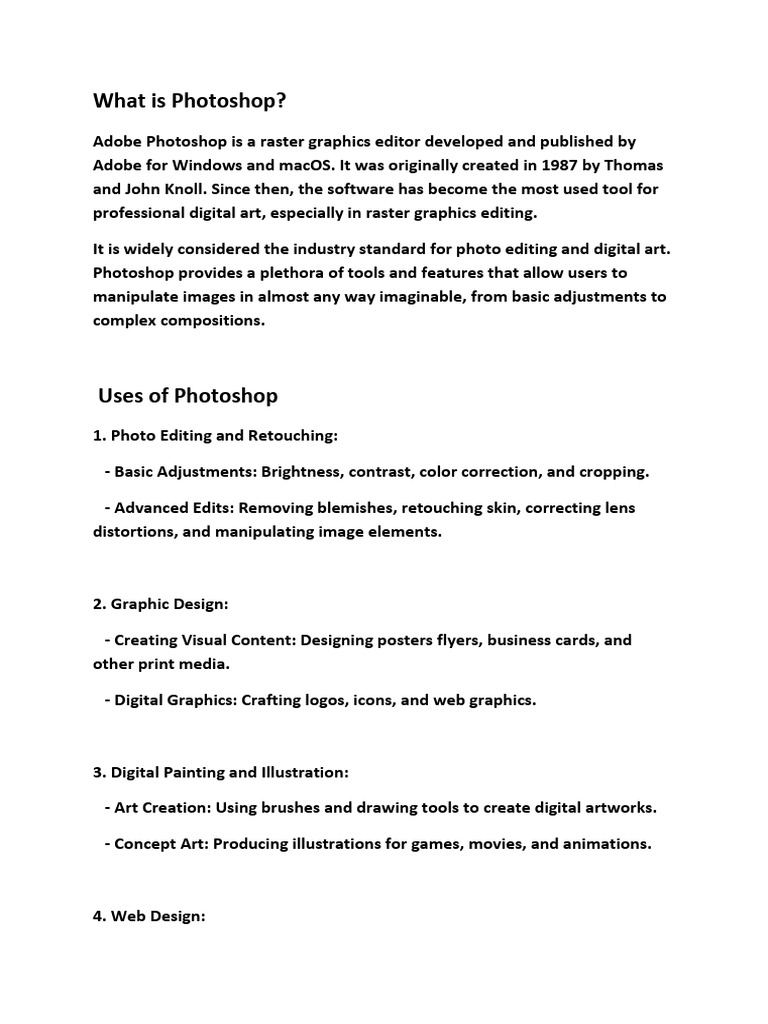 What Is Photoshop | PDF