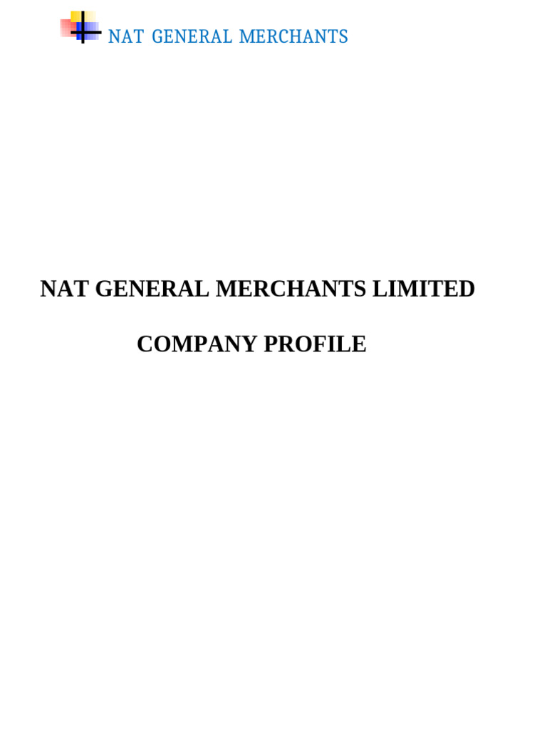 Nat Gen COMPANY PROFILE | PDF