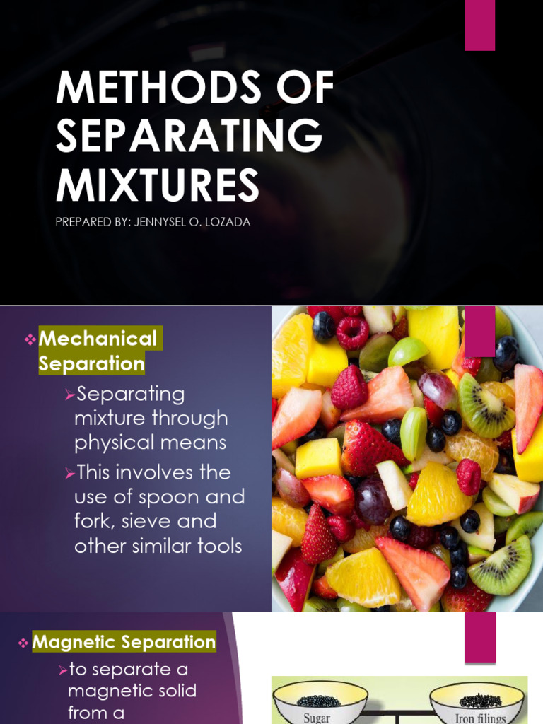 Various Separation Techniques | PDF