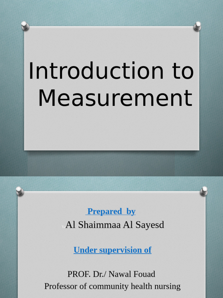 1 Introduction to Measurement | PDF