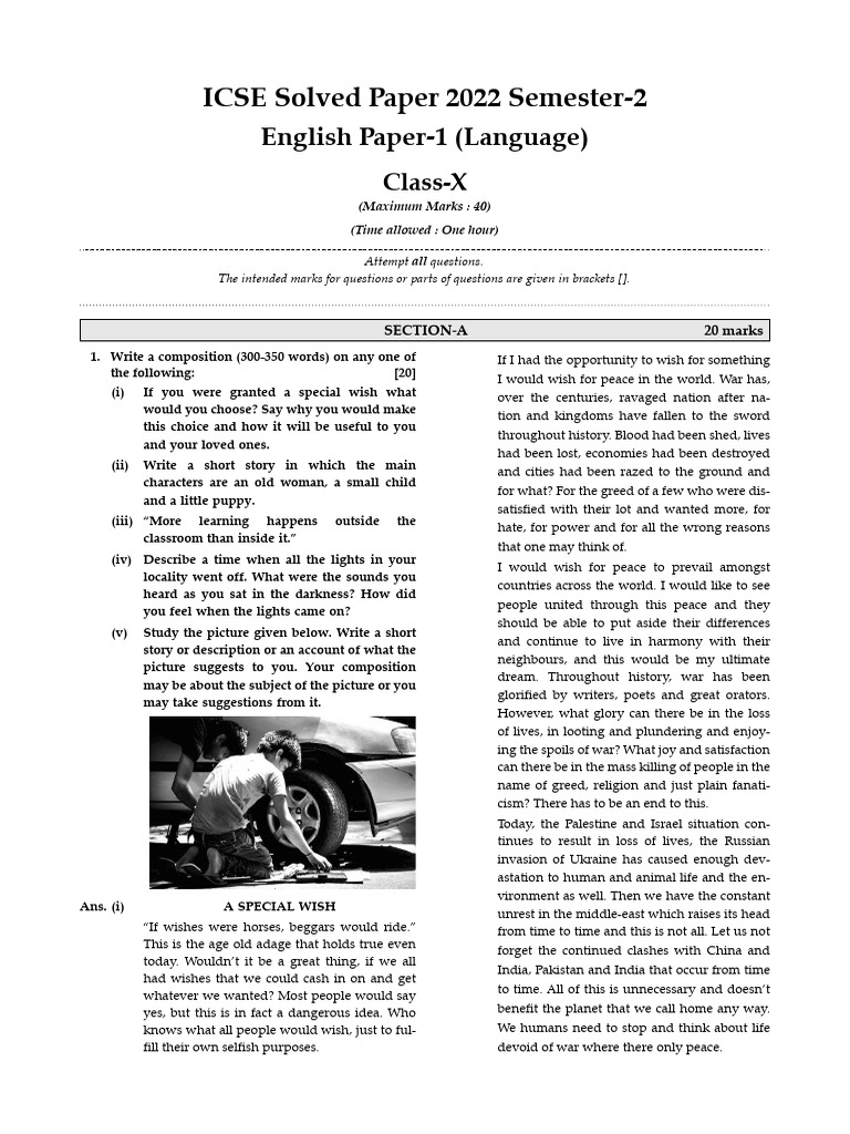 Solved Paper 2022 Sem II | PDF