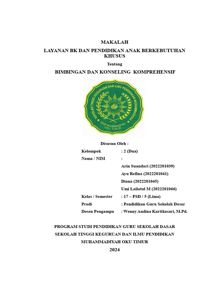 MAKALAH BK KEL 2 SMT 5 | PDF