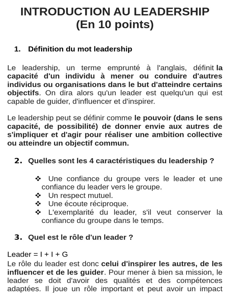 Module 1 Leadership | PDF