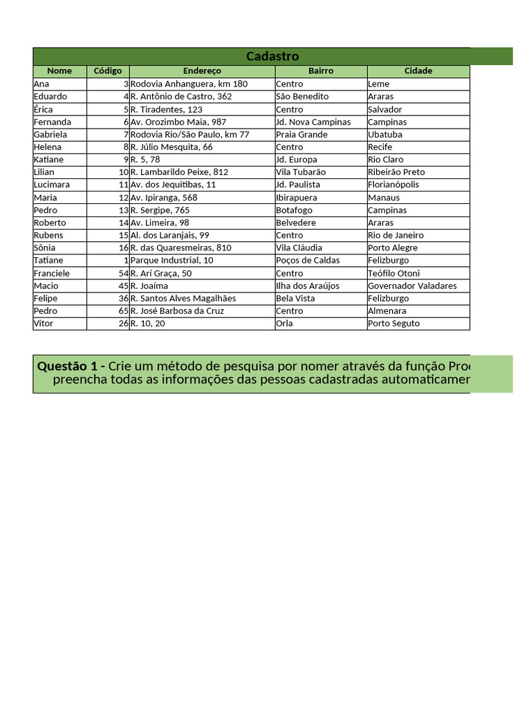 PROCV&PROCH&SE | PDF