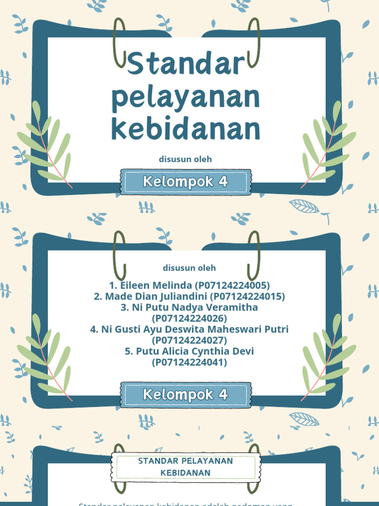 ppt_standar pelayanan kebidanan | PDF