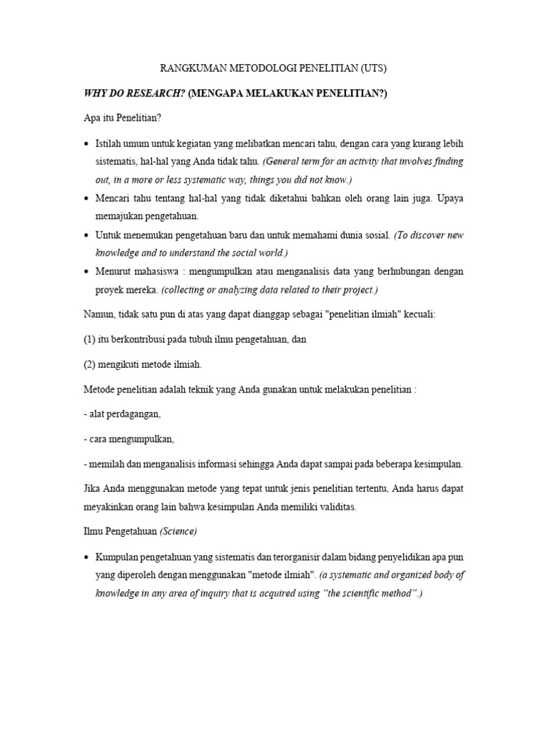 Metlit Uts-Uas | PDF