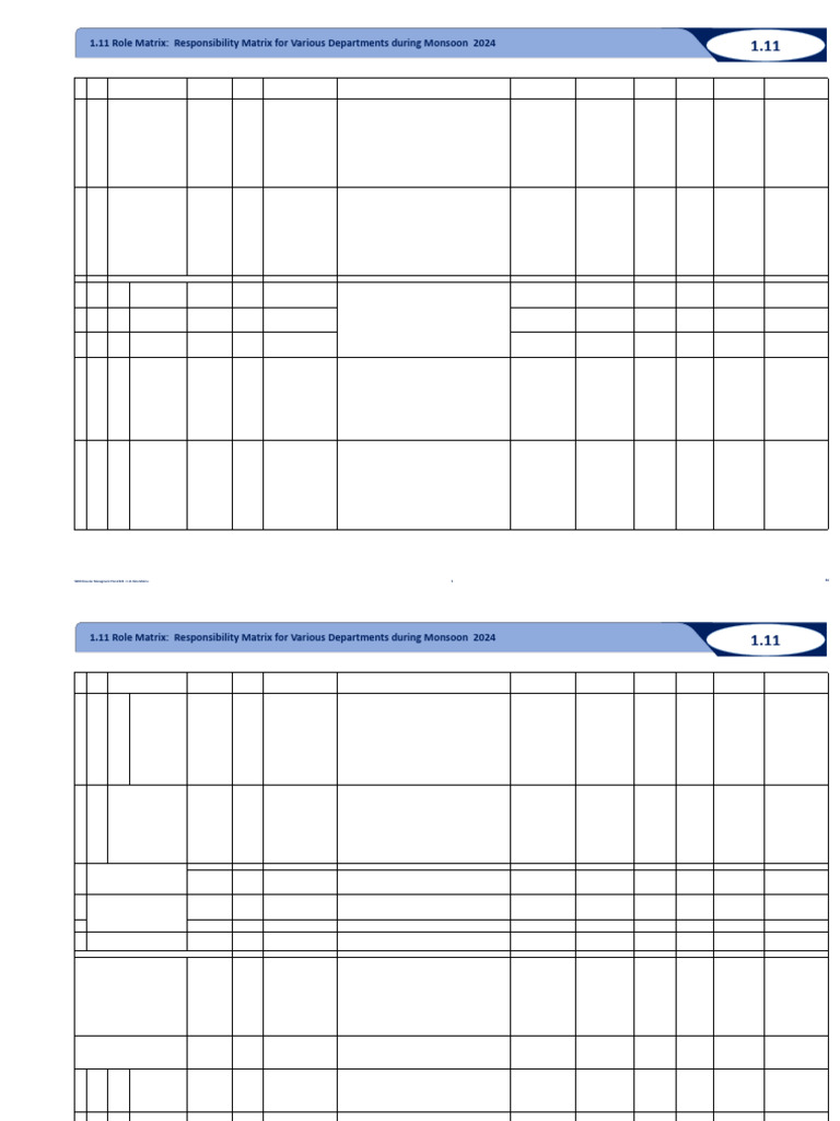 Role Matrix 2024 | PDF