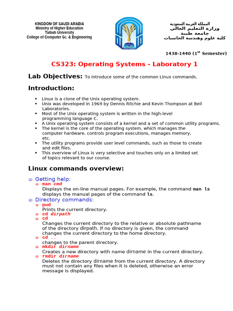 CS323 Lab01 | PDF