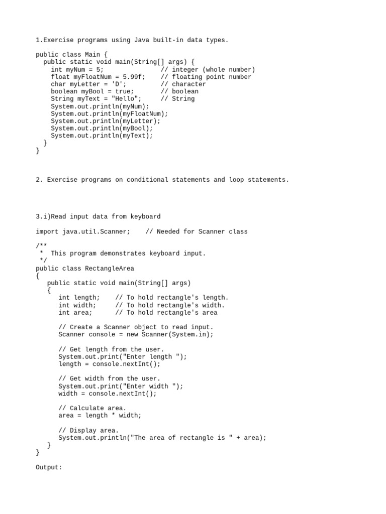 III DCME Java Lab-1 | PDF