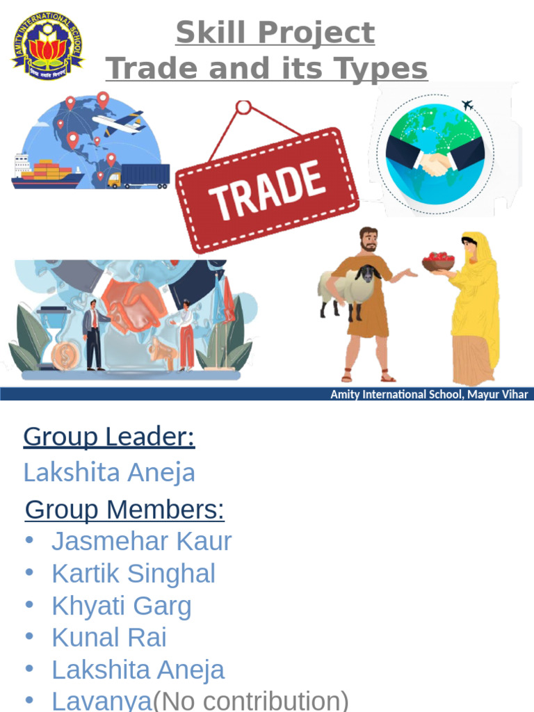 Skill Project - Trade and Its Types | PDF