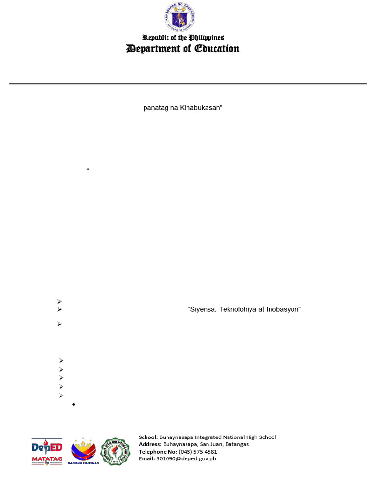 Science Month PROPOSAL 2024 | PDF