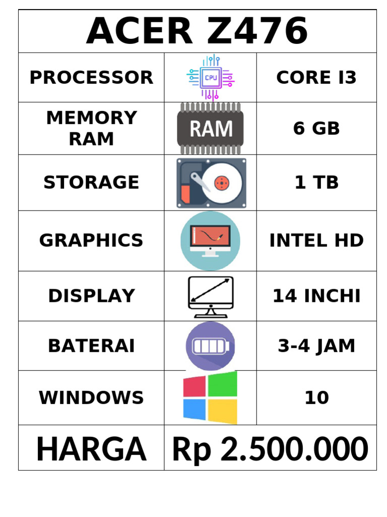 Acer Z476 | PDF