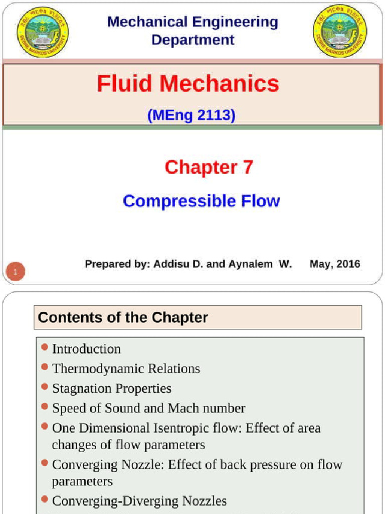 Compressible Flow 1 | PDF