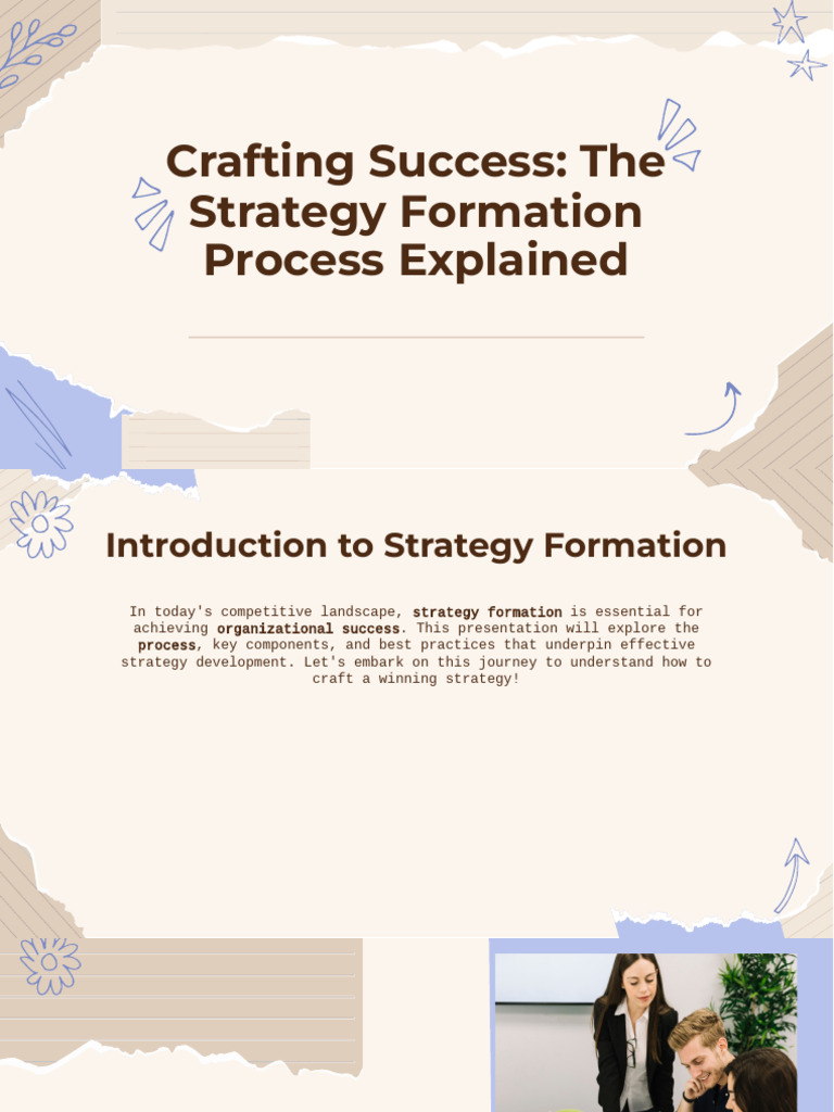 Slidesgo Crafting Success The Strategy Formation Process Explained 20241005065237dhm1 | PDF