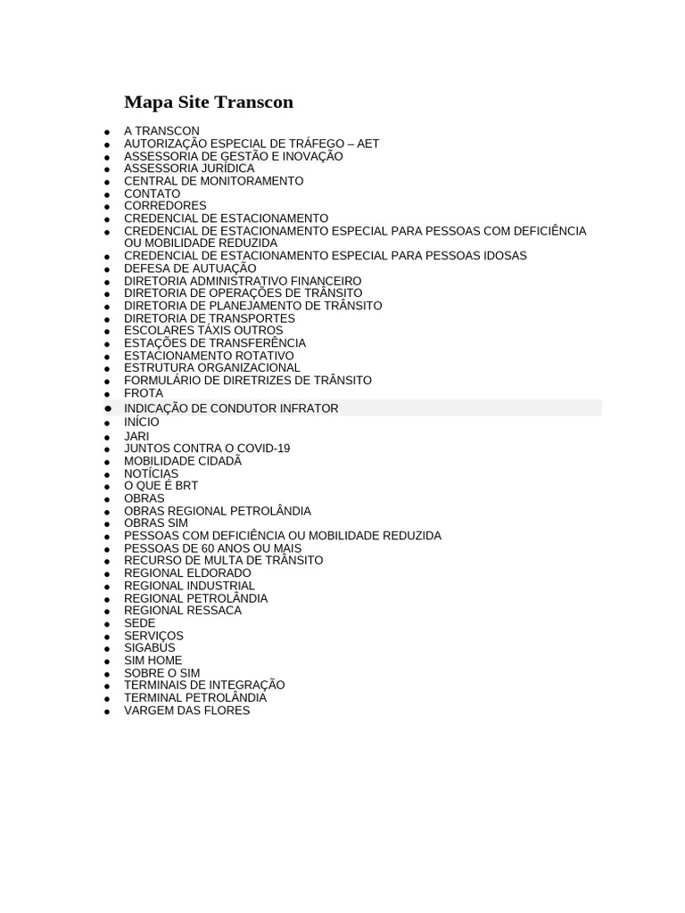 Mapa_site_TransCon | PDF