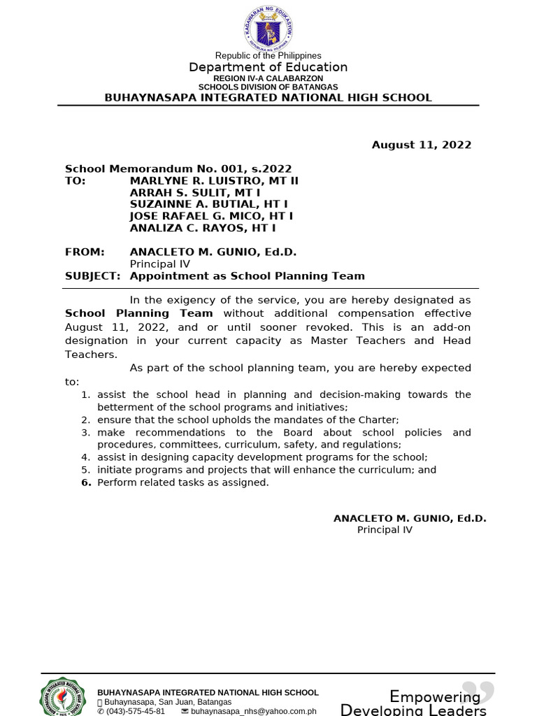 School Mem0 With School Advisory | PDF