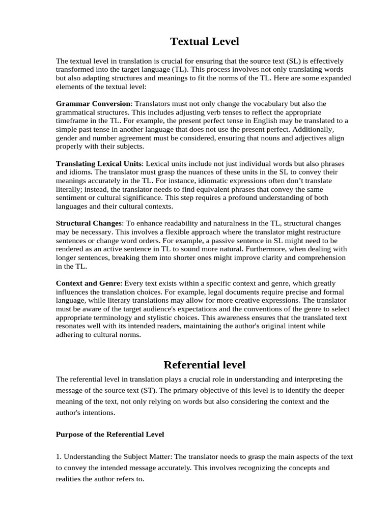 The Process of Translating | PDF