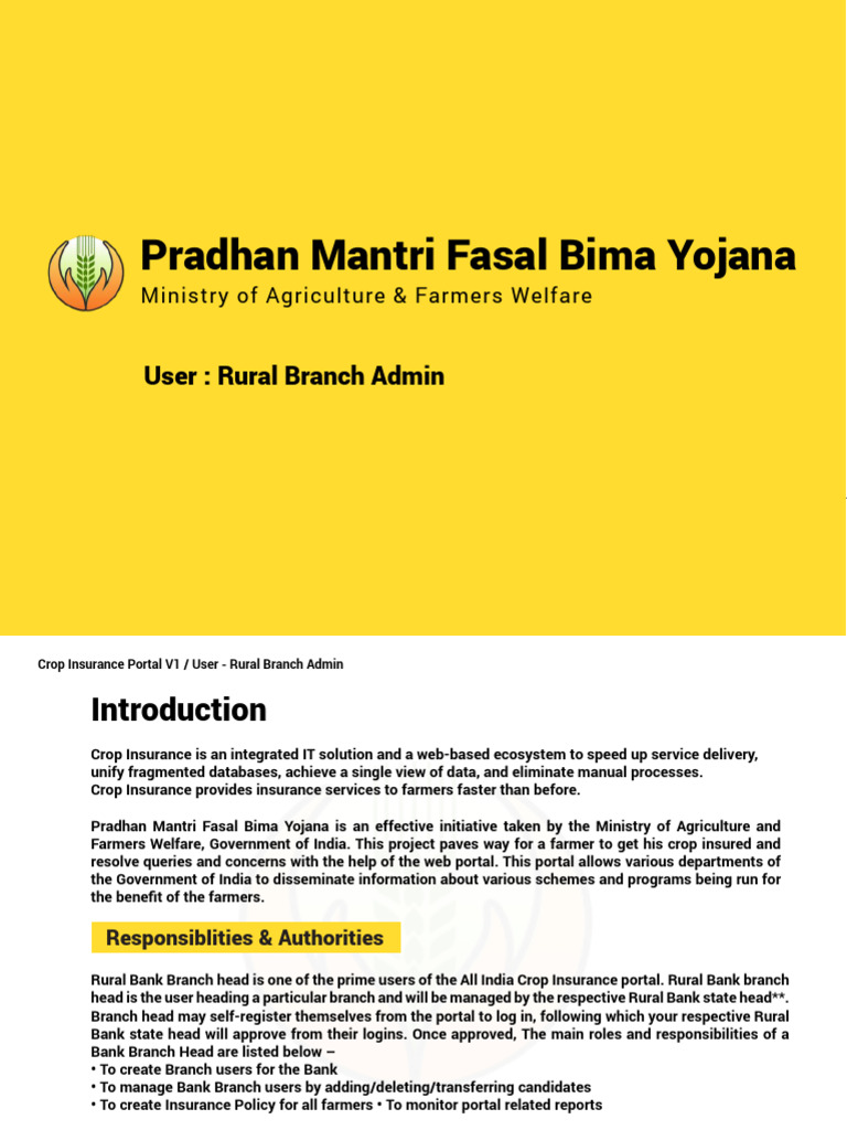 Rural Branch Admin | PDF