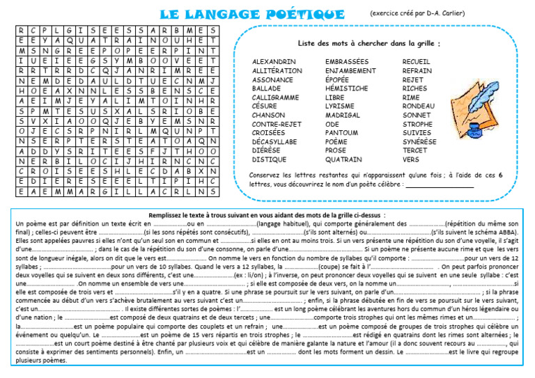 Mots Meles Poesie | PDF