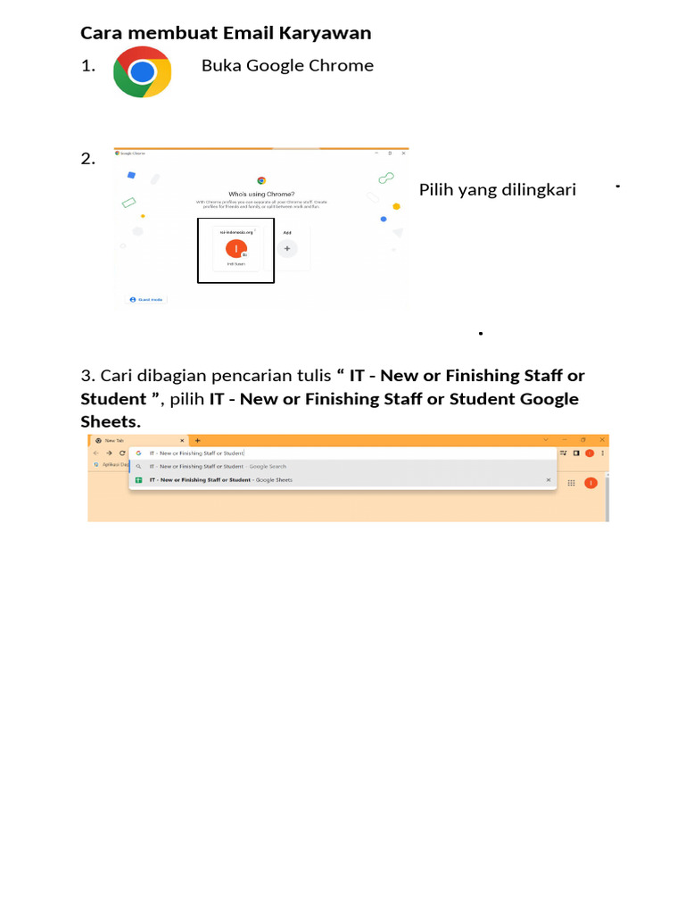 Cara Membuat Email Karyawan | PDF