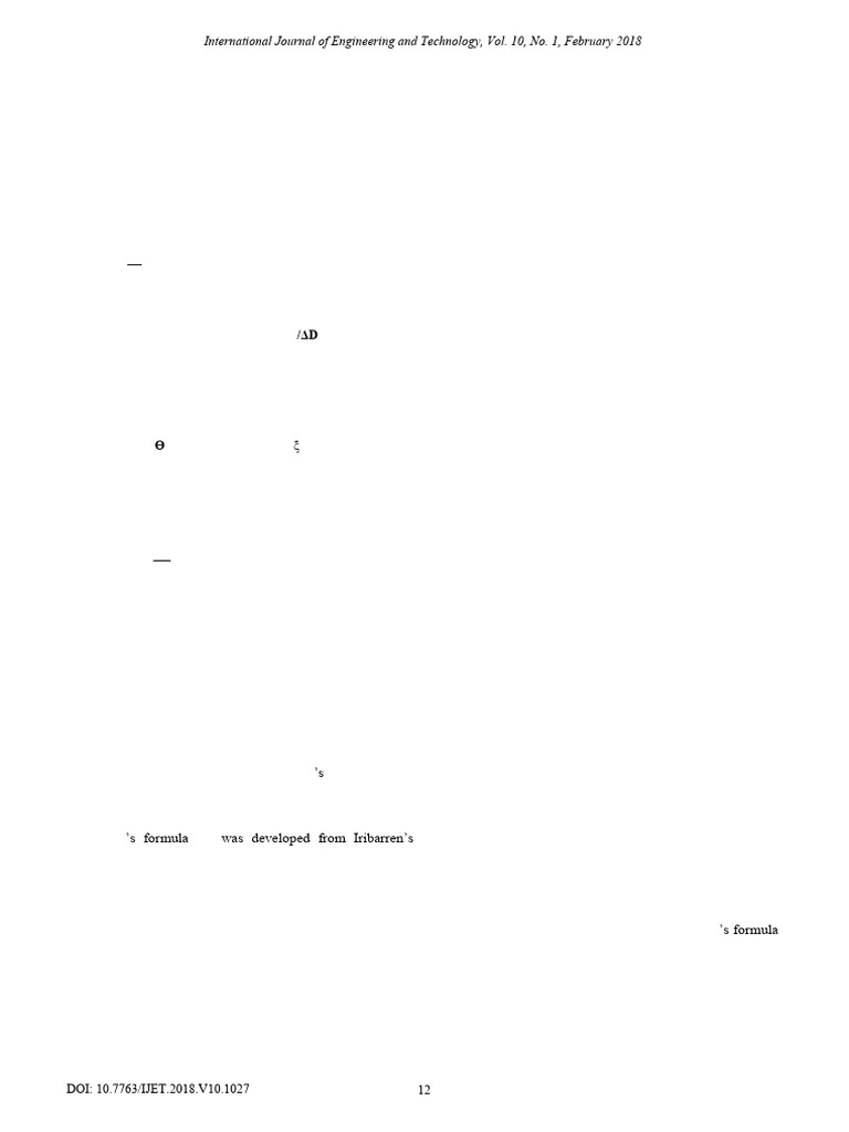 New Formula of Stability Number of Wave Breaker Armour Units For Non ...