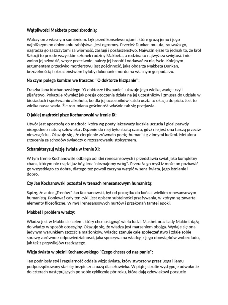 Polski Renesans | PDF