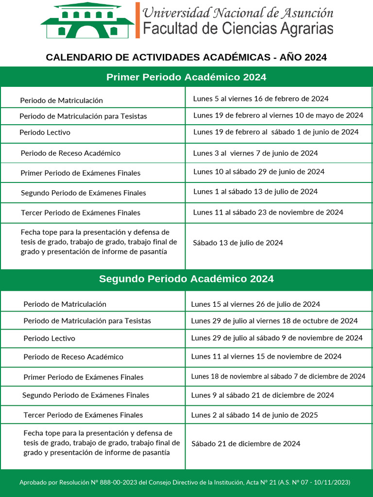 Calendario-Academico-2024 | PDF