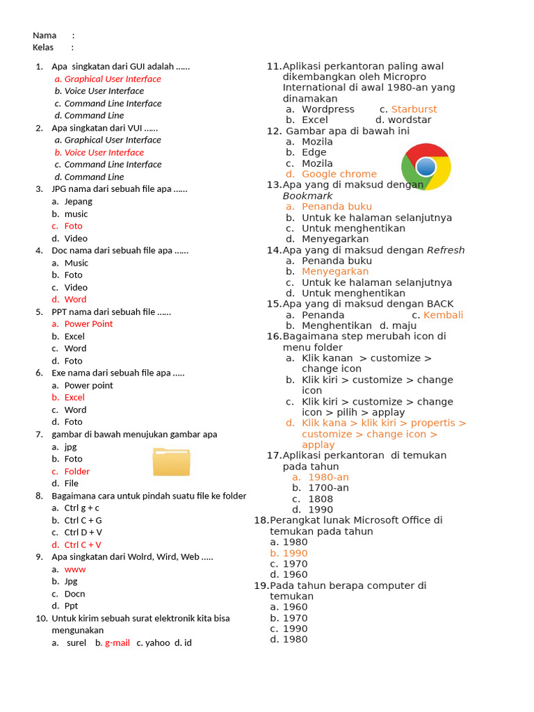 soal bab 3 tik | PDF