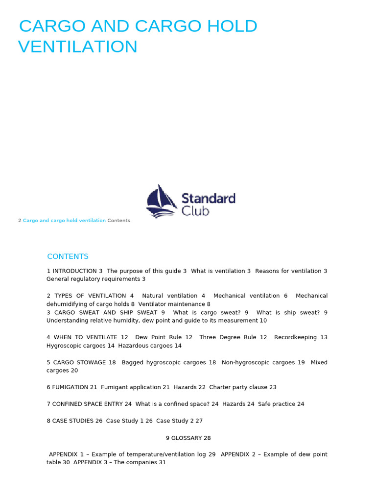 Cargo and Cargo Hold Ventilation Guidance v2020 Web | PDF