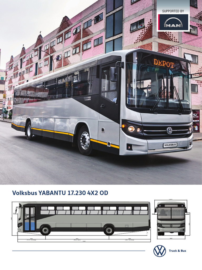 VW Bus Spec Sheet A4 YABANTU 17.230 4X2 OD | PDF