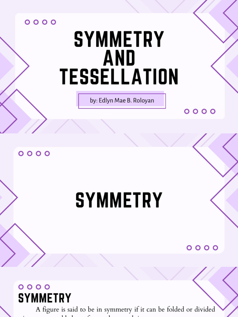 Symmetry and Tessellations | PDF