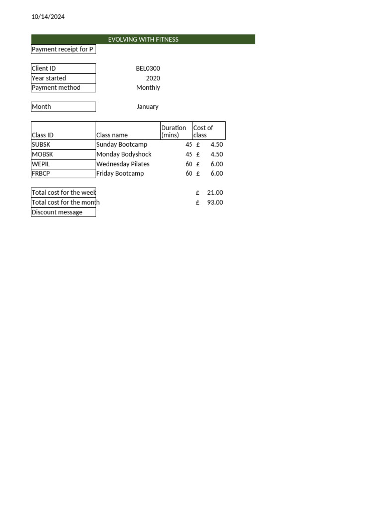 PAYMENTS Formula | PDF