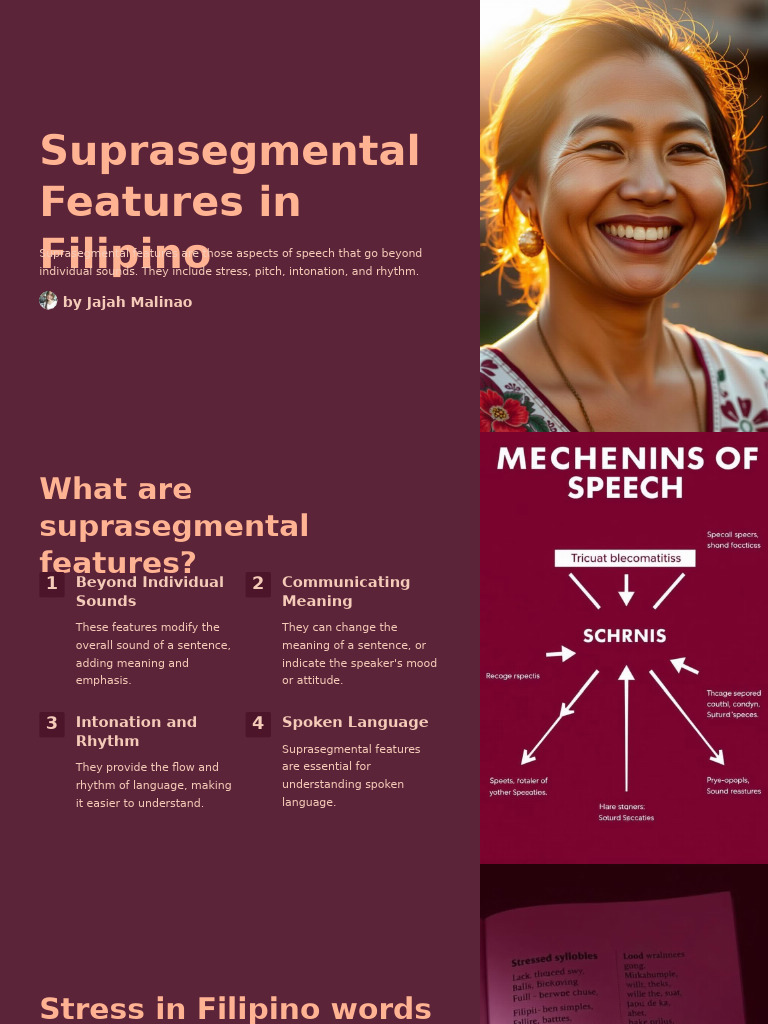 Suprasegmental Features in Filipino | PDF