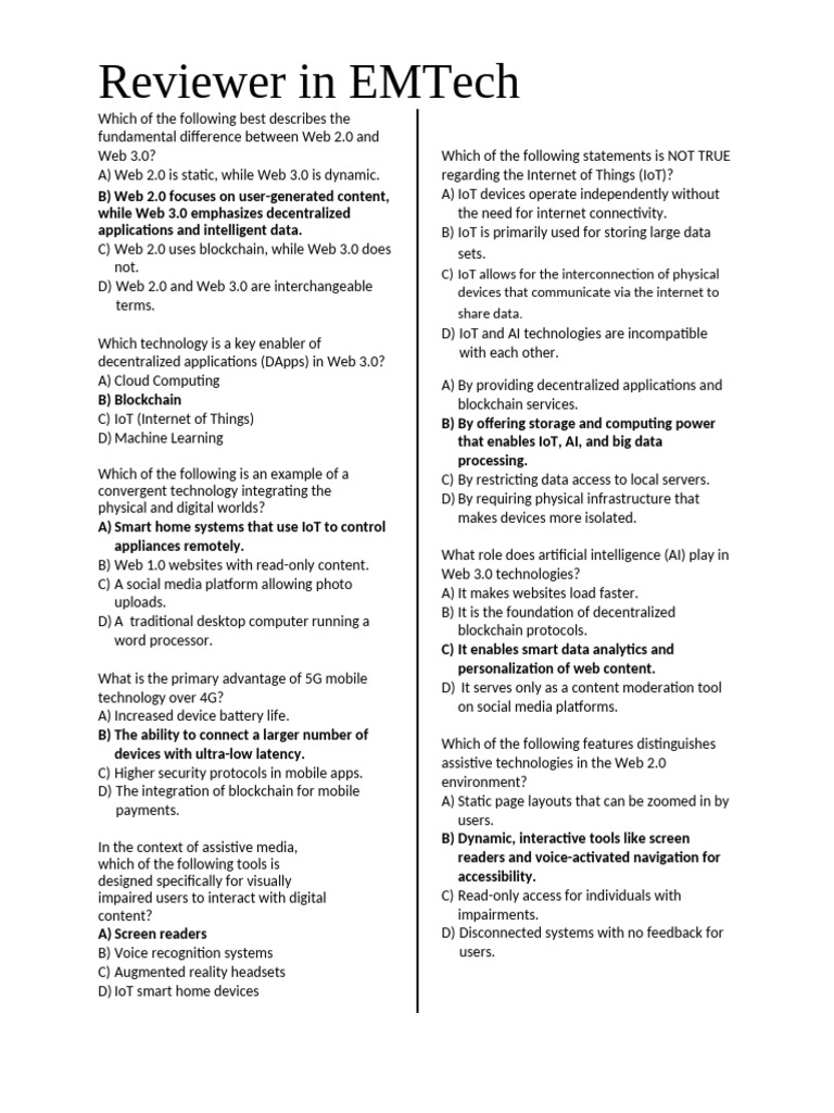 Reviewer in Emtech | PDF