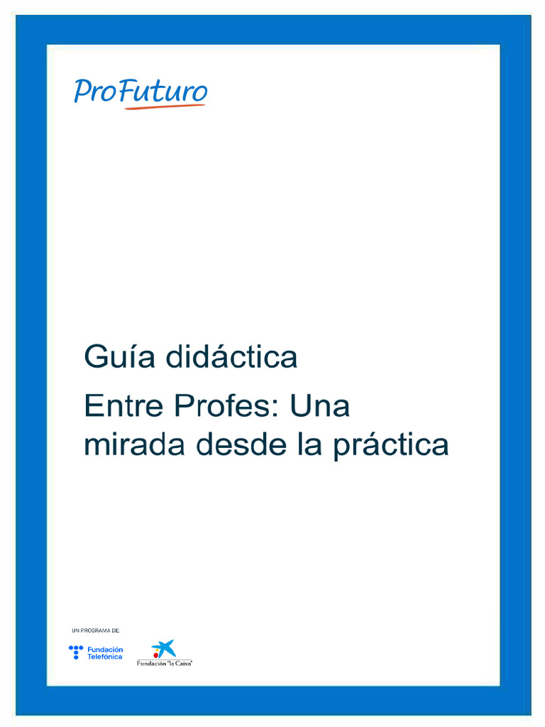 ENPR - ES - Guía Didáctica - Entre Profes - Una Mirada Desde La ...
