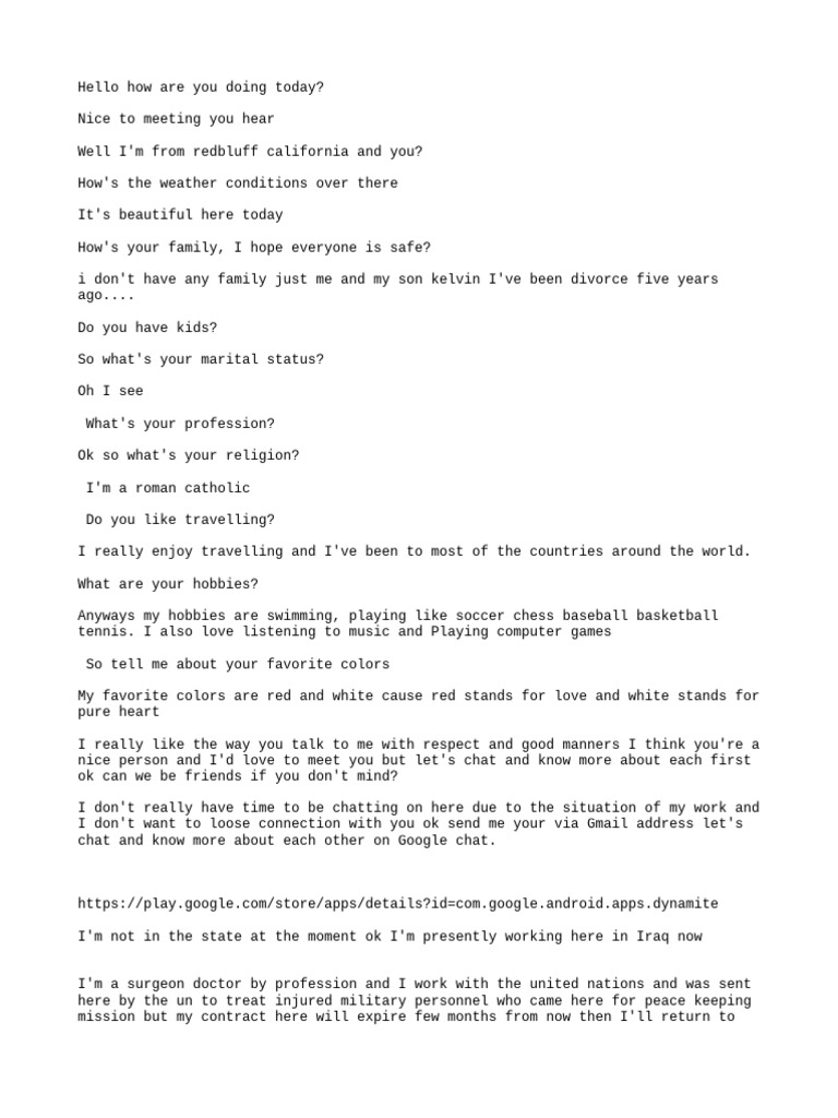 Hello How Are You Doing Today (21-29) | PDF