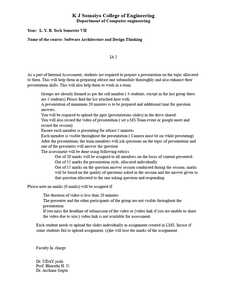 IA 2 - Topics and COvering Note | PDF