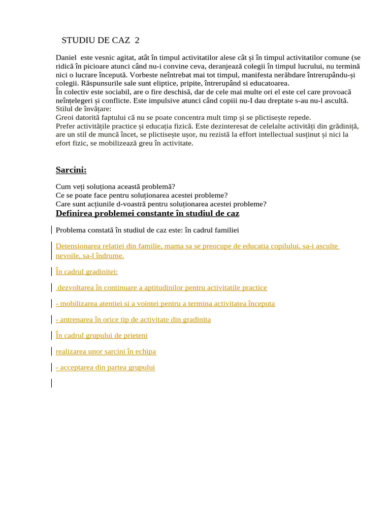 Studiu de Caz 2 | PDF