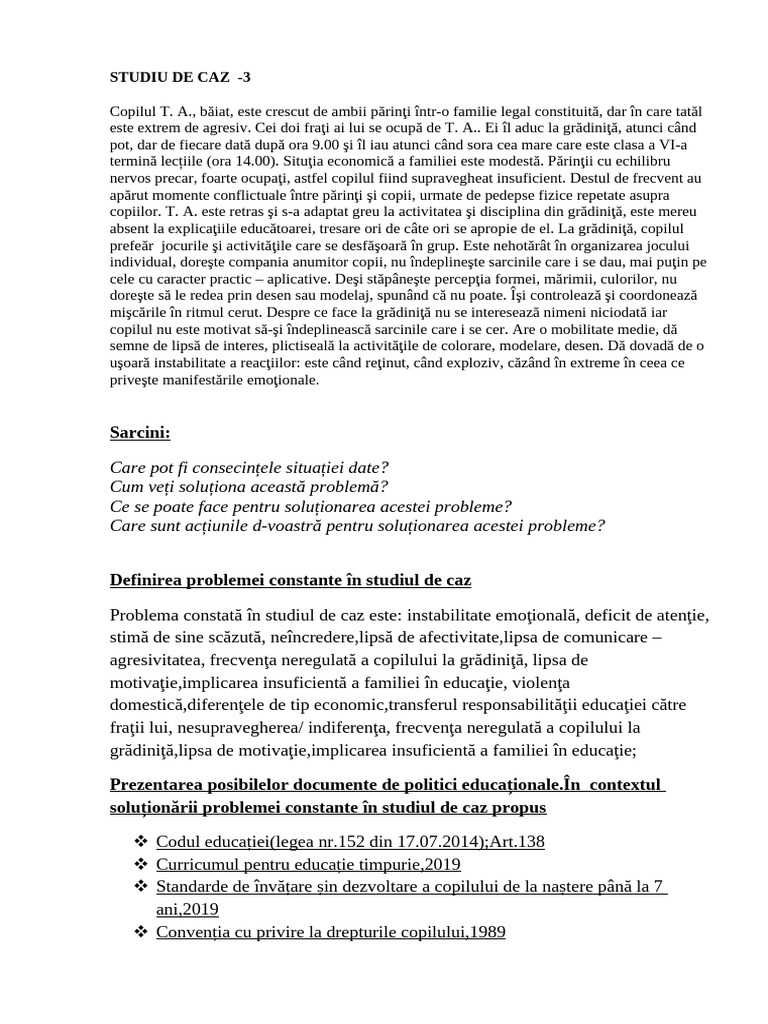 Studiu de Caz 3 | PDF