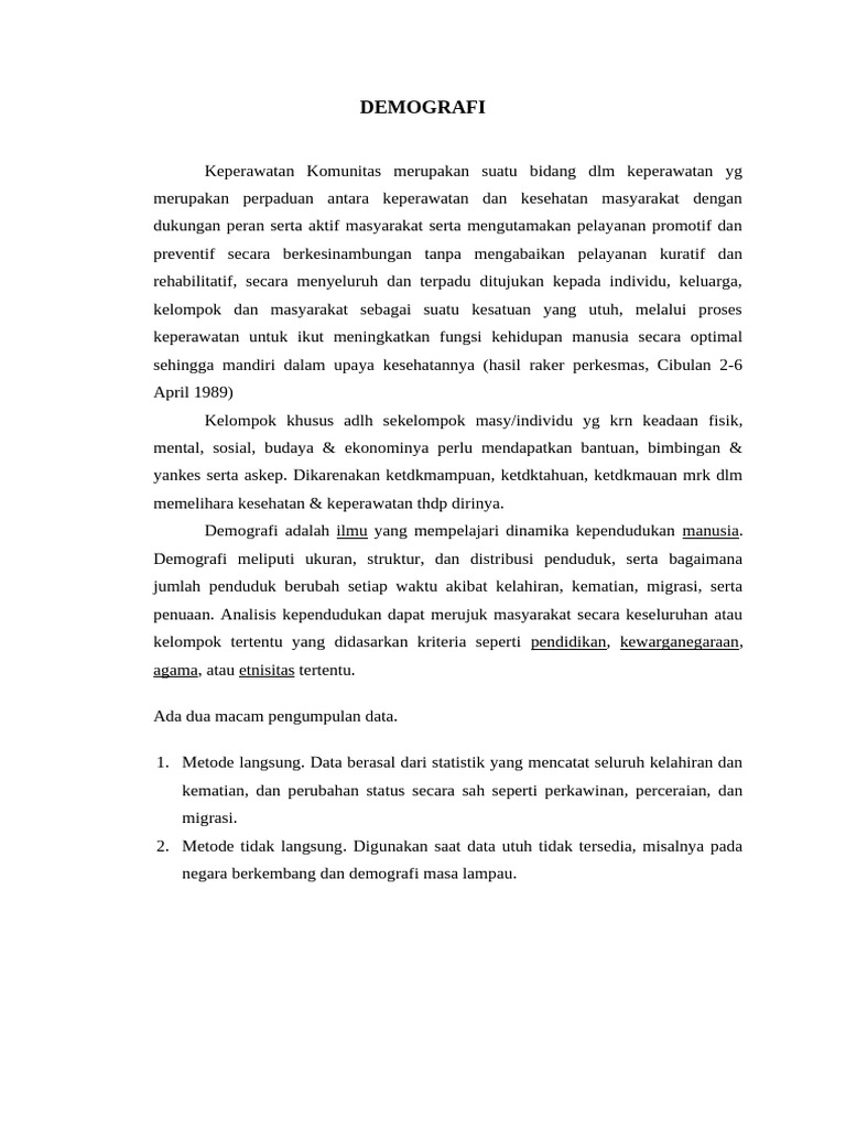 Demografi | PDF