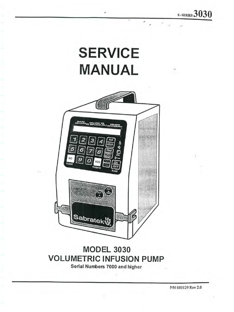 Baxter Sabratek 3030 Service Manual | PDF