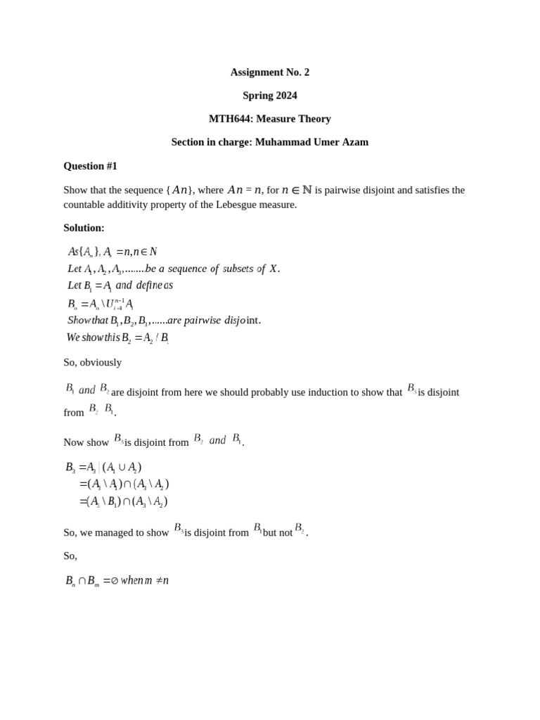 Measure Theory: Lebesgue Properties Explained | PDF