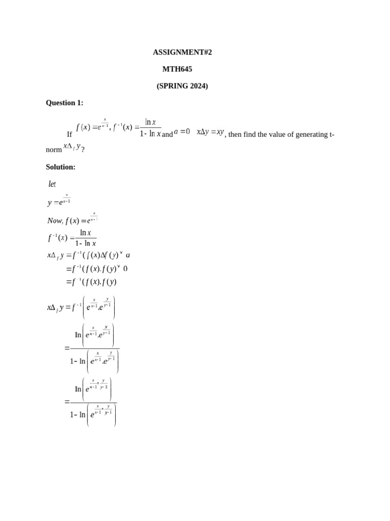 MTH 645 | PDF