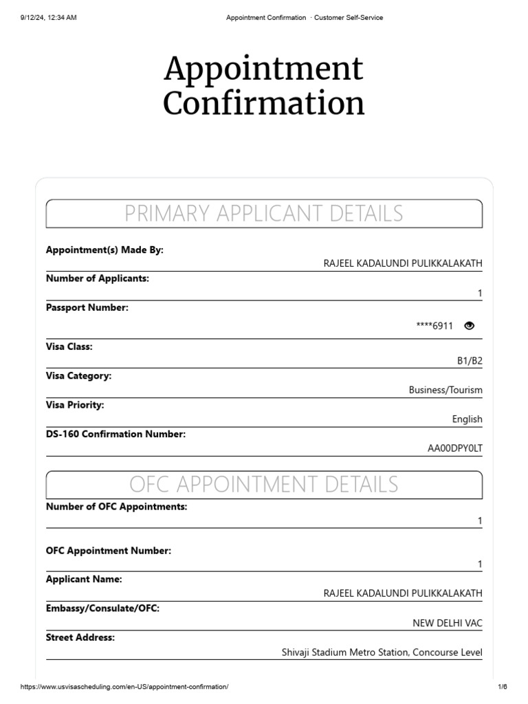 Appointment | PDF