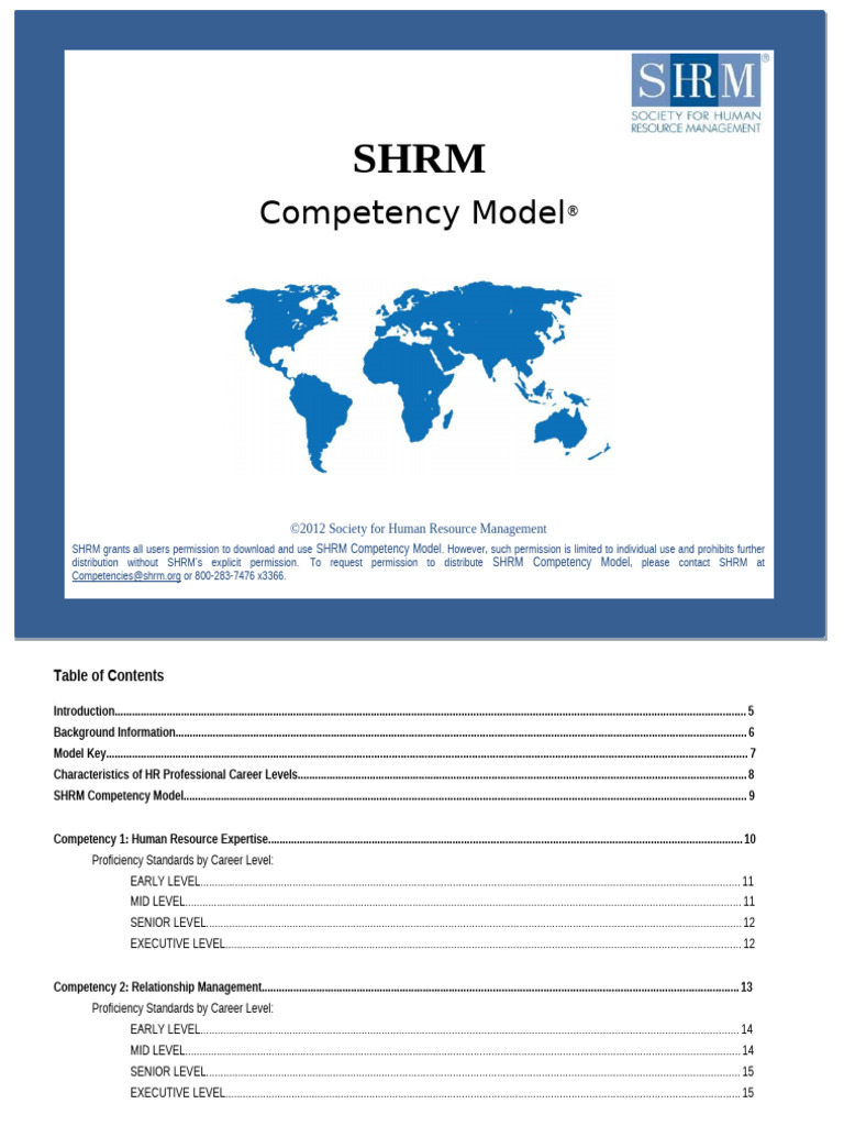 Full HR Competency Model | PDF