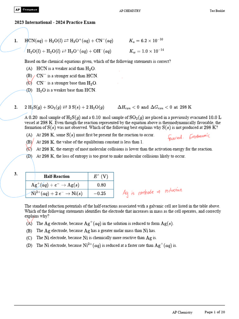 2024 Practice Test - MCQs | PDF