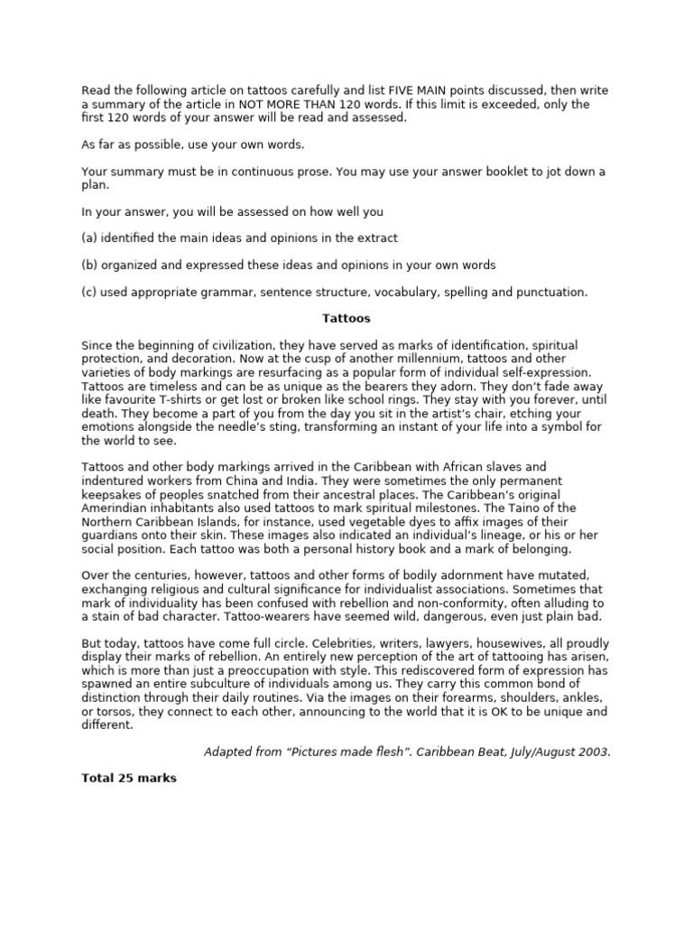 Mid Term (Summary Writing) | PDF