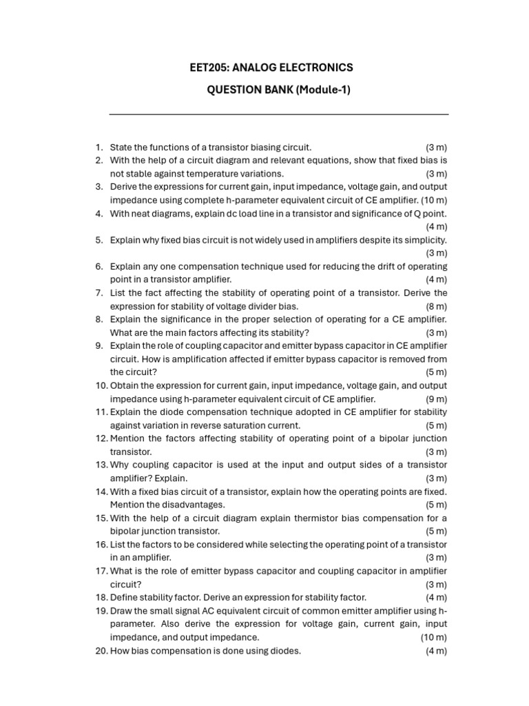 Module 1 university questions (Theory) | PDF