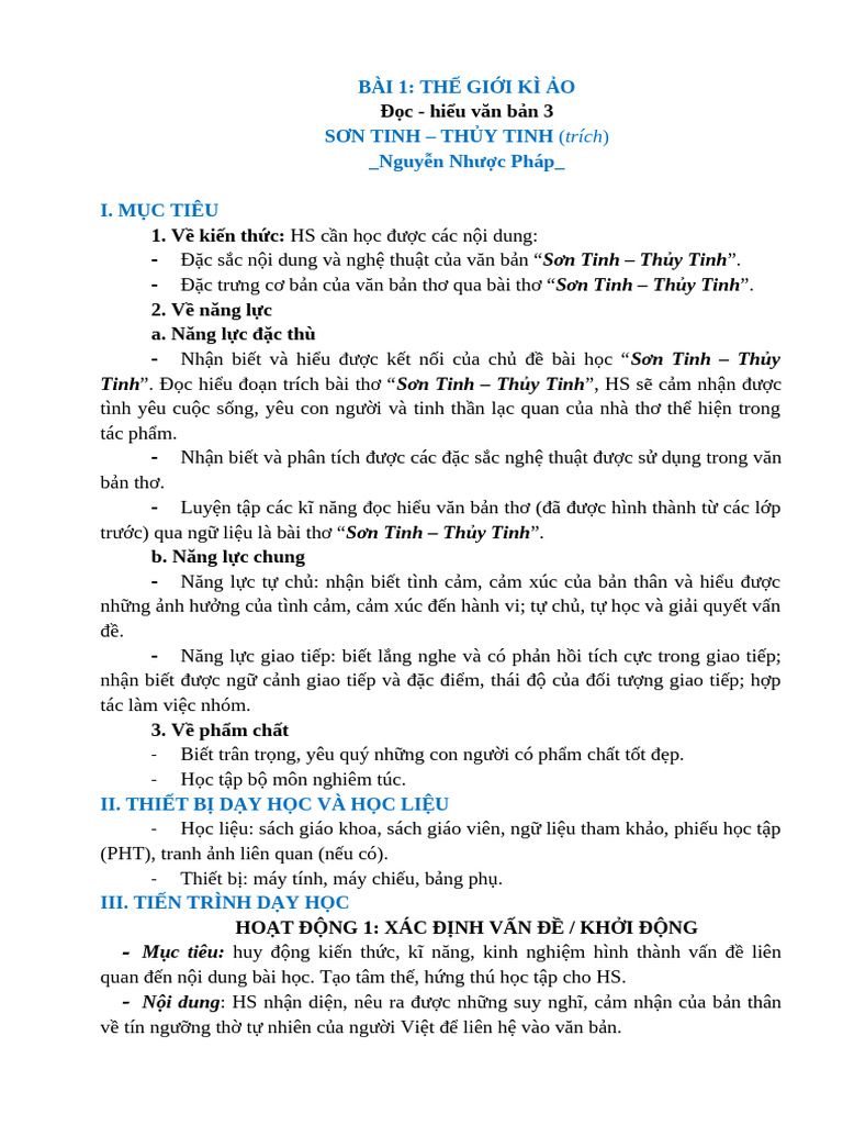 1.5 VB3 Sơn Tinh - TH y Tinh | PDF